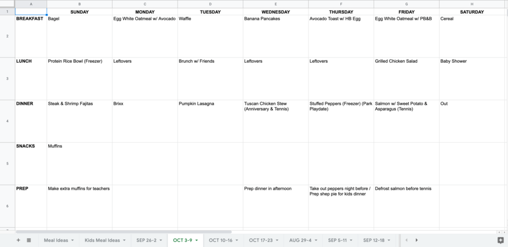 How To Meal Plan With A Busy Schedule - Take It From Jess