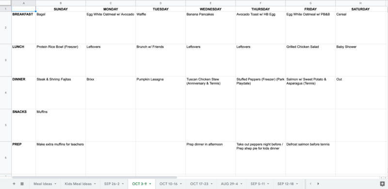 How To Meal Plan With A Busy Schedule - Take It From Jess