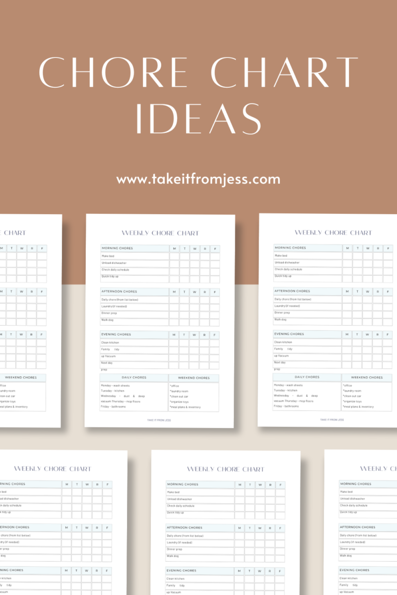 15 Easy Chore Chart Ideas That Work For The Whole Family - Take It From ...