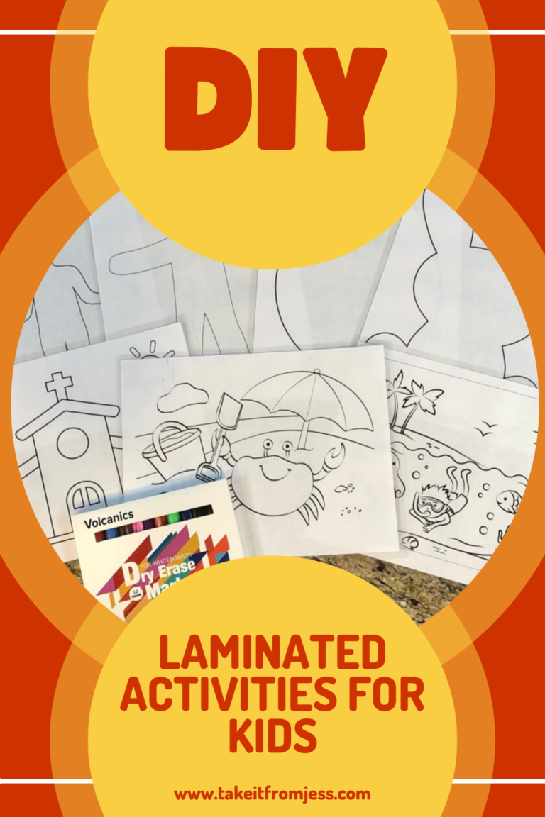DIY Laminated Activities for Kids - Take It From Jess