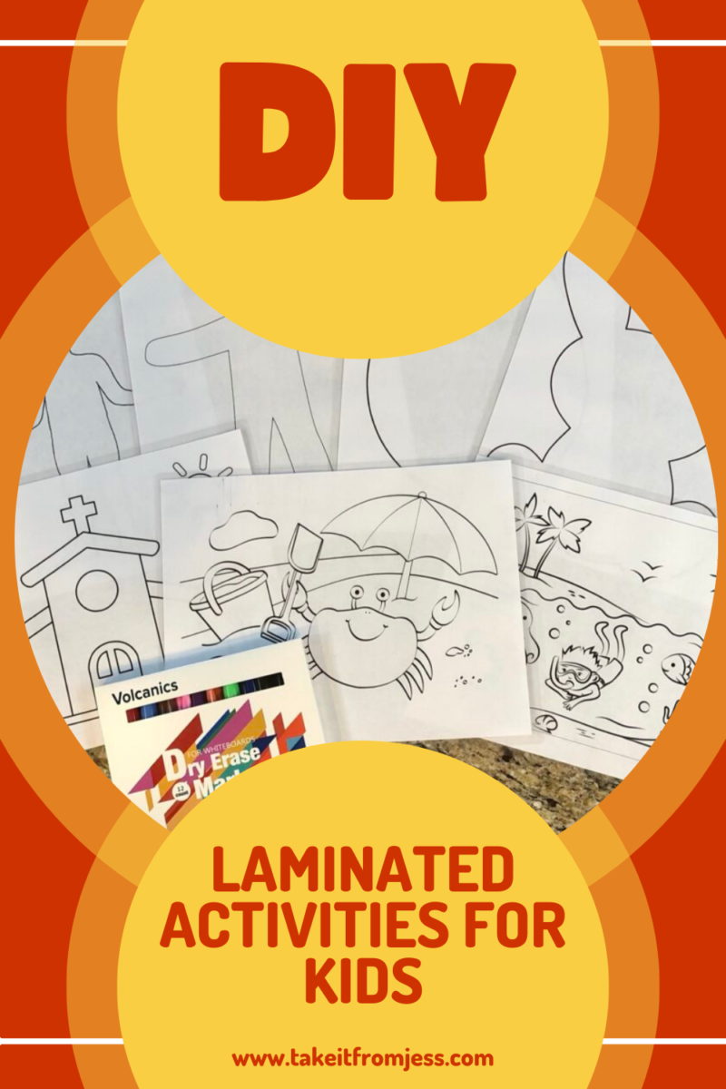 DIY Laminated Activities for Kids - Take It From Jess