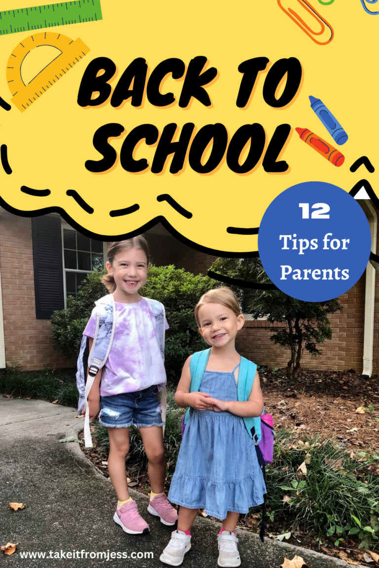 12 Back To School Tips For Parents - Take It From Jess