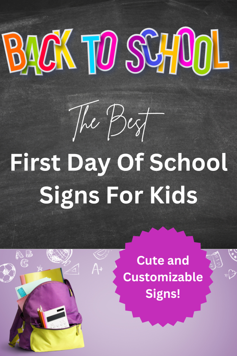 First Day Of School Signs For Kids - Free Printable - Take It From Jess